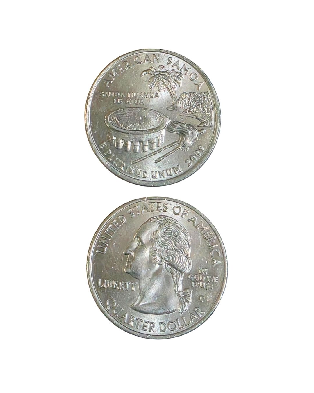 Moeda EUA Quarter 25 centavos 2009 American Samoa – Cultura e Tradição ...