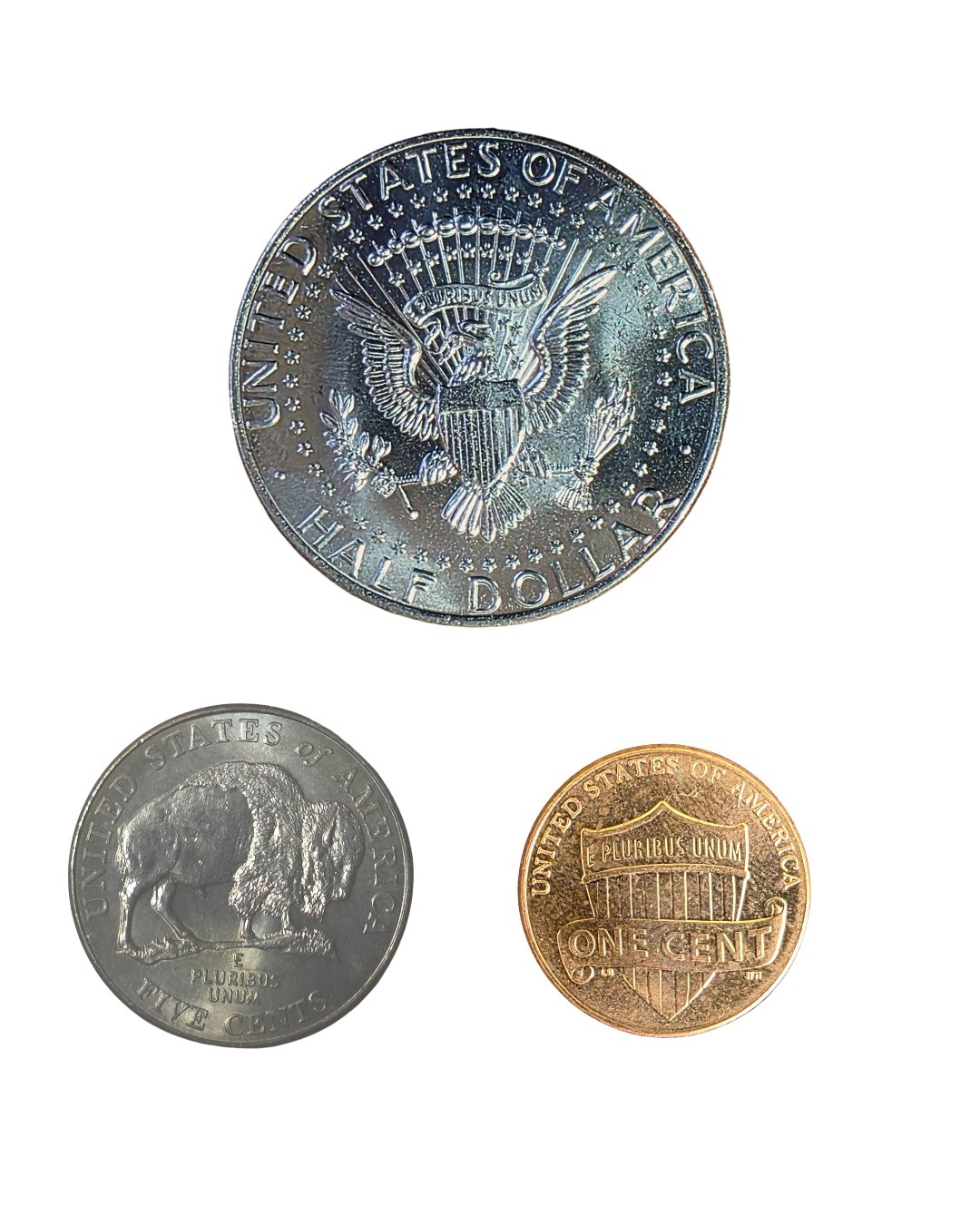 Kit 3 Moedas dos EUA – Half Dollar Presidencial + Buffalo Nickel ...